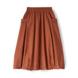 Motivi Balloonrock aus Popeline mit Taschen - - Skirts - Damen - Braun - M