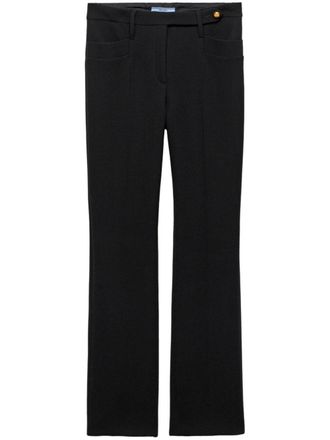 Prada pantalon à coupe droite - Noir
