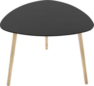 Atmosphera Atmosphera - Lot de 3 tables Gigognes Bois et Métal Noir Miléo