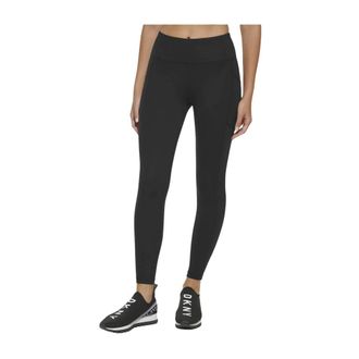 DKNY Dkny, Femme, Pantalons, Noir, Taille: 42 FR Cropped Pocketed Leggings