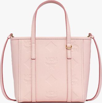 MCM Toni Shopper mit Reissverschluss oben aus Leder mit Maxi-Monogramm