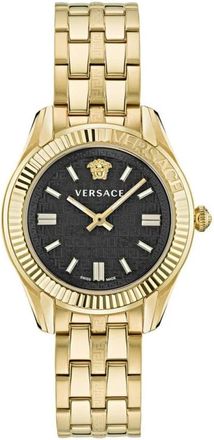 Versace Femme, Accessoires, Jaune, Taille: ONE Size Montre Greca Time