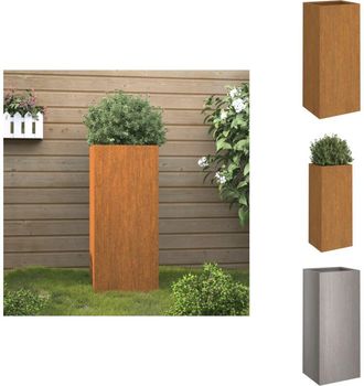 vidaXL Vidaxl - Jardini&egrave;re 32x29x75 cm acier corten - Jardinier - Pot De Fleurs - Bac &agrave; Fleurs - Acier Corten - Jardini&egrave;re Ext&eacute;rieure