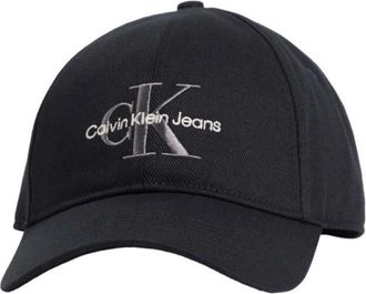 Calvin Klein Baseballkappe mit Monogramm-Stickerei - - Accessories - Herren - Grau - ONE SIZE