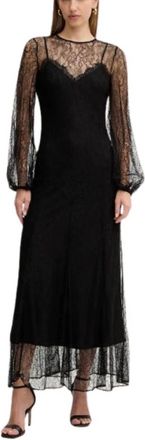 Twinset Femme, Robes, Noir, Taille: 34 FR 252Tt2261 Lace Maxi Dress