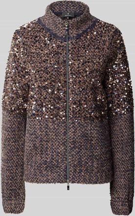 Monari Regular Fit Strickjacke mit Pailletten