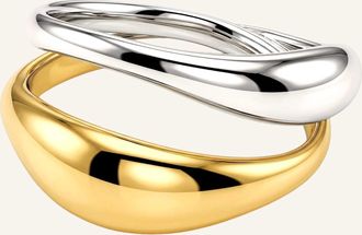 Pompidou Ringe Chubby Two Tone In One By Glambou gold
