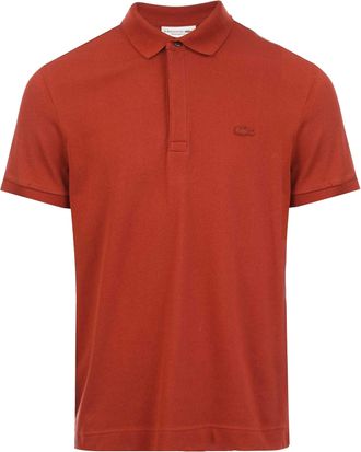Lacoste Poloshirt f&uuml;r Herren, Stretch, Piqu&eacute;, Regul&auml;r (Rot)