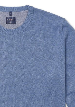 Marvelis Strickpullover Rundhals, Baumwolle, regular fit