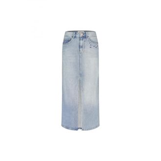 Fab By Fabienne Chapot Fabienne Chapot, Femme, Jupes, Bleu, Taille: 36 FR Jupe Midi en Denim Bleu avec Poches