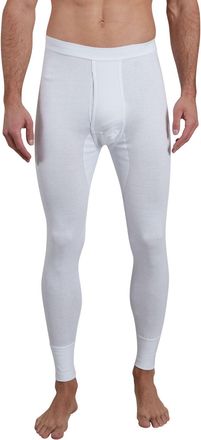 Götzburg Herren lange Unterhose weiß uni 1er Pack, Gr. Medium (Herstellergröße: 5), Weiß (weiss 1)