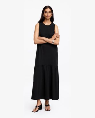 Arket &Auml;rmelloses Midikleid -Schwarz