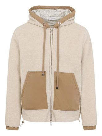 Moncler Teddy Kapuzenjacke - Nude