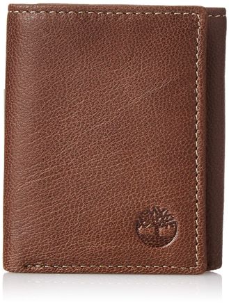 Timberland Herren Leather RFID Blocking Trifold Wallet Reise-Accessoire-dreifach gefalteter Geldbeutel, braun, Einheitsgröße