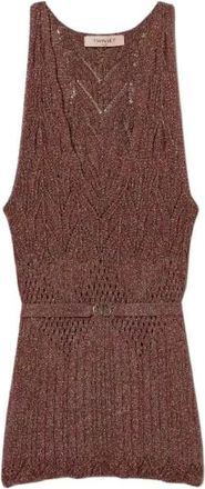 Twinset Damen, Strickwaren, Braun, XSGröße