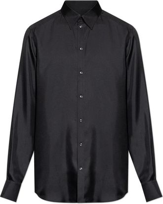 Dolce & Gabbana Homme, Chemises, Noir, Taille: 3XL Chemise en soie
