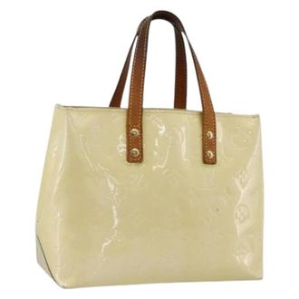 Louis Vuitton Sac &agrave; main Pre-owned en cuir verni Perle - Femme - Pre-owned - Beige - Taille: ONE Size
