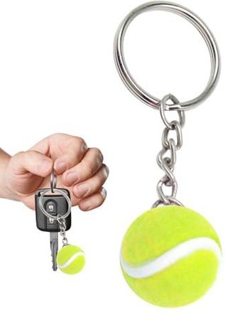 Generico Cha&icirc;ne cl&eacute; de tennis A - Teyring 5 cm 3D Sport Sport, accessoire vibrant, jouet color&eacute;, porte-cl&eacute;s dr&ocirc;les pour sac &agrave; dos de voiture, d&eacute;coration sporti