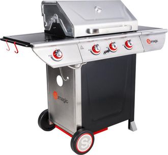 Somagic Manhattan 350GPI barbecue à gaz - 3 brûleurs 10.5kW + plaque chauffante - Somagic