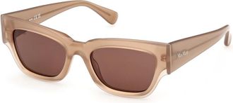 Max Mara Mm0211 Sonnenbrille - - Accessories - unisex - Beige - 52 MM