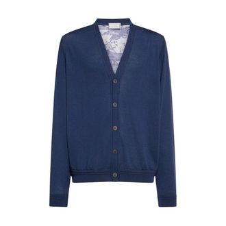 Pierre-Louis Mascia Homme, Pulls, Bleu, Taille: S Cardigan en laine Tricot