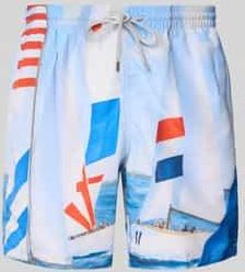 Zeybra Regular Fit Badehose mit Label-Patch Modell REGATA