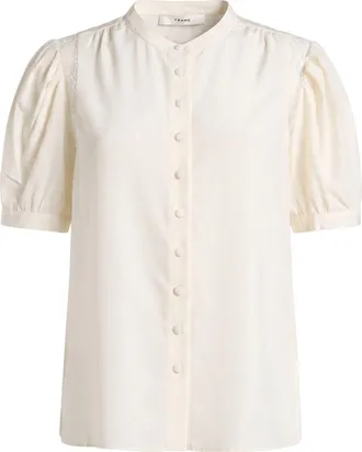 Frame Denim LACE SHOULDER INSET BLOUSE