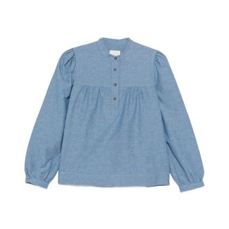 A.P.C. Babydoll-Bluse - - Blouses & Shirts - Damen - Blau - S
