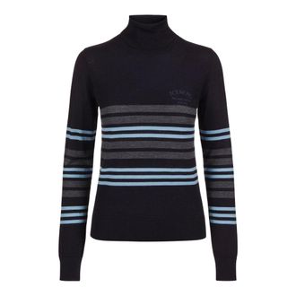 Iceberg Femme, Pulls, Multicolore, Taille: 38 FR Pull à col roulé à manches longues en laine mérinos extra-fine multicolore avec broderie