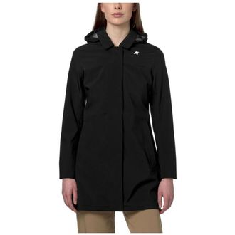 K-Way Trench-coat Mathy en jersey noir pur