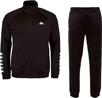 Kappa Tracksuit Mens Tracksuit Jogging Suit 303307 Caviar, Größe Bekleidung:L