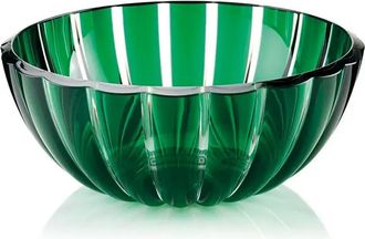 Guzzini Salatschüssel Salatschüssel M 20 cm rund Rollkragenpullover 29690169 Transparent Smaragdgrün Bio-Kunststoff 1500 cc Spülmaschine