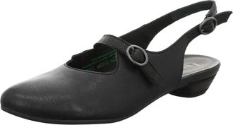 Think Damen Grace chromfrei gegerbte nachhaltige Halbschuhe, SCHWARZ 0000