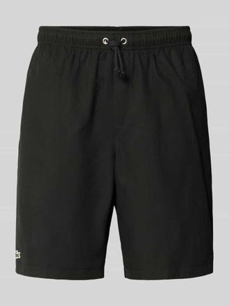 Lacoste Sport Relaxed Fit Sport-Shorts mit Logo-Stitching