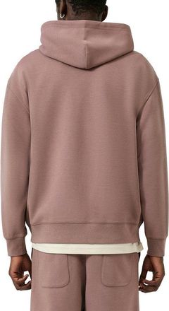 QS by s.Oliver Kapuzensweatshirt unifarben, mit Logo-Stickerei