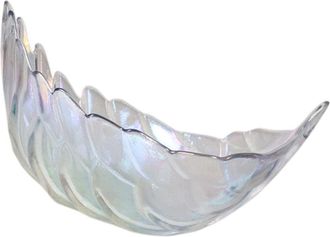 SOLUSTRE Glas Dessertschale Nordisch Glasgeschirr Kreative Obstschale f&uuml;r Salate Snacks Desserts und Dekoration