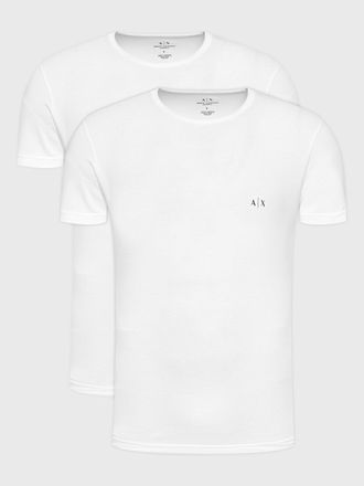 A|X Armani Exchange T-Shirt-Set 956005 CC282 04710 Wei&szlig; Slim Fit