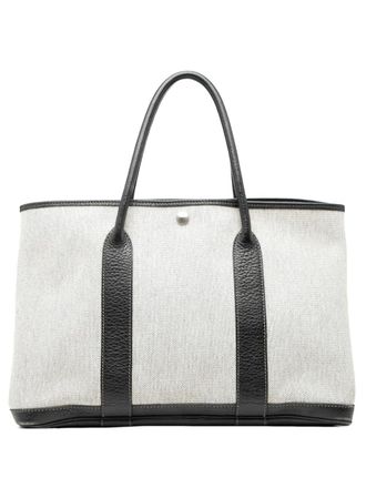 Herm&egrave;s 2003 Toile und Negonda Garden Party Tote Bag 36cm - Grau