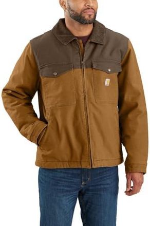 Carhartt Work in Progress Montana Rugged Flex Duck Veste isolante à coupe décontractée pour homme, Carhartt Marron/café, Medium
