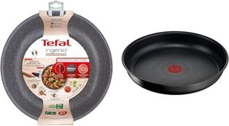 T-fal Ingenio Po&ecirc;le Wok 26 cm, Induction, Rev&ecirc;tement antiadh&eacute;sif, Empilable & Ingenio Po&ecirc;le 28 cm, Induction, Rev&ecirc;tement antiadh&eacute;sif, Indicateur de d&eacute;marrag