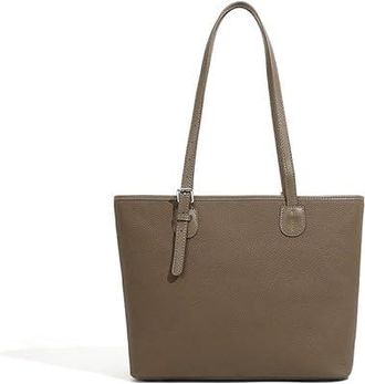 Generic Grand sac fourre-tout pour femme, sac &agrave; main &agrave; bandouli&egrave;re en cuir v&eacute;ritable, sac &agrave; main d&eacute;contract&eacute;, sac &agrave; main pour ordinateur portable, porte-docum