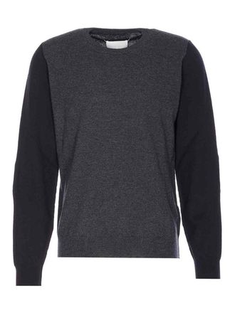 Maison Margiela Rundhalspullover - Schwarz