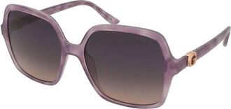 Guess unisex, Accessoires, Violet, Taille: 57 MM Lunettes de soleil