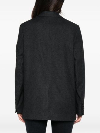 Closed Double-Breasted Wool Blazer - Black