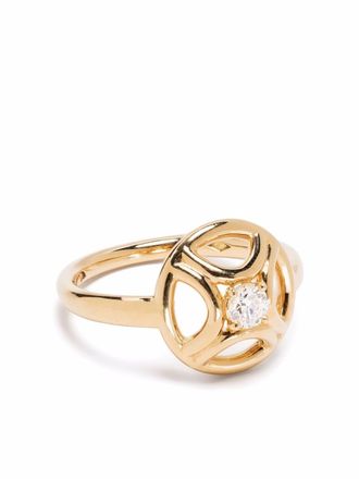 Loyal.e Paris bague Perp&eacute;tuel.le en or recycl&eacute; 18ct pav&eacute;es de diamants