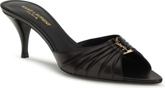 Saint Laurent Babylone Mule Heel - Black