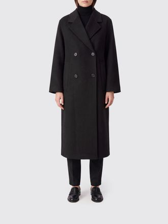 IVY OAK Manteau long crois&eacute; en pure laine avec col &agrave; revers