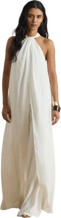 Ralph Lauren Combinaison dos nu avec cape - Femme - Robes - Blanc - Taille: 34 FR