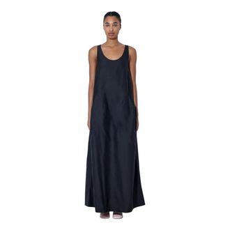 Dries Van Noten Drazero Woll-Seiden-Mischung Maxikleid - - Dresses - Damen - Schwarzk - 2XS