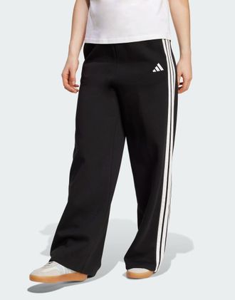 adidas adidas Performance - adidas - Pantalon large en molleton &agrave; 3 bandes - Noir